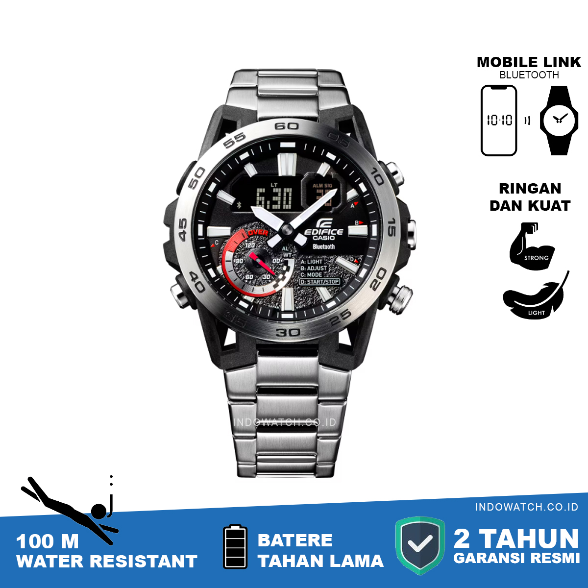 Casio Edifice ECB-40D-1A BLUETOOTH / MOBILE LINK – indowatch.co.id